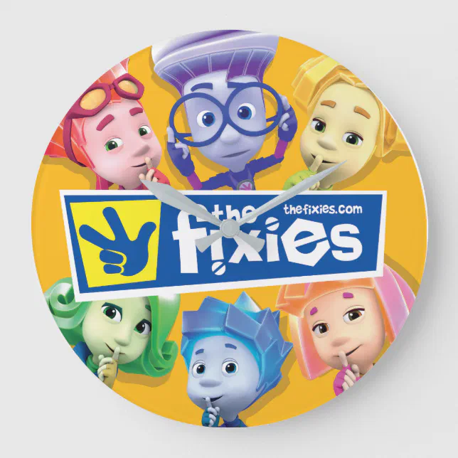 The Fixies | Fixie Kids Large Clock | Zazzle