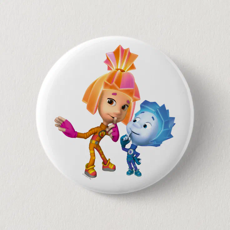 The Fixies | Simka and Nolik Button | Zazzle