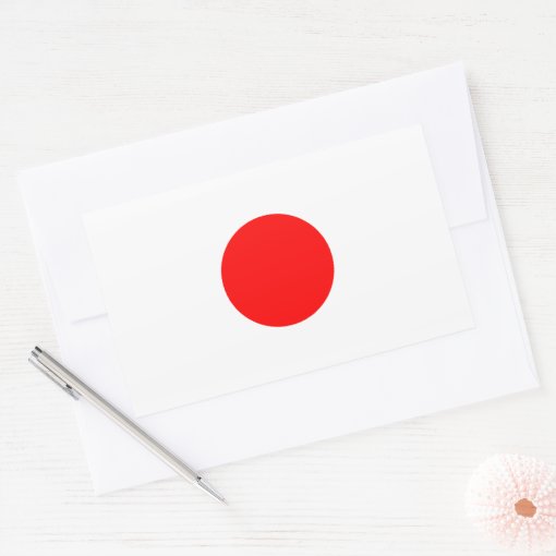 The Flag of Japan Rectangular Sticker | Zazzle