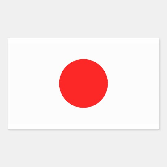 The Flag of Japan Rectangular Sticker | Zazzle.com