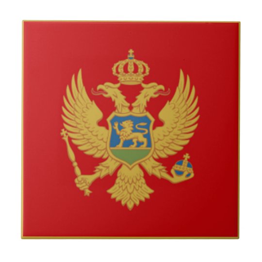 The Flag of Montenegro Tile | Zazzle.com