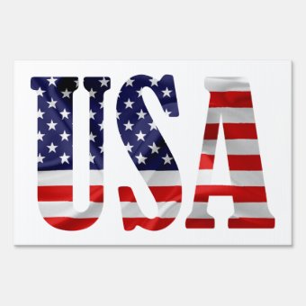 The Flag of the United States of America Sign | Zazzle