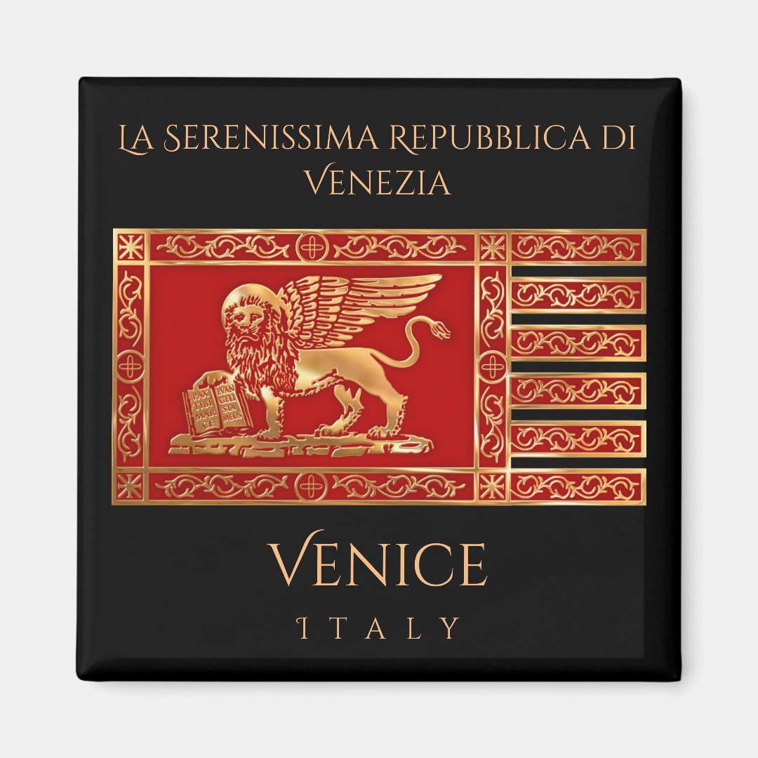 The Flag of Venice, Italy Magnet | Zazzle