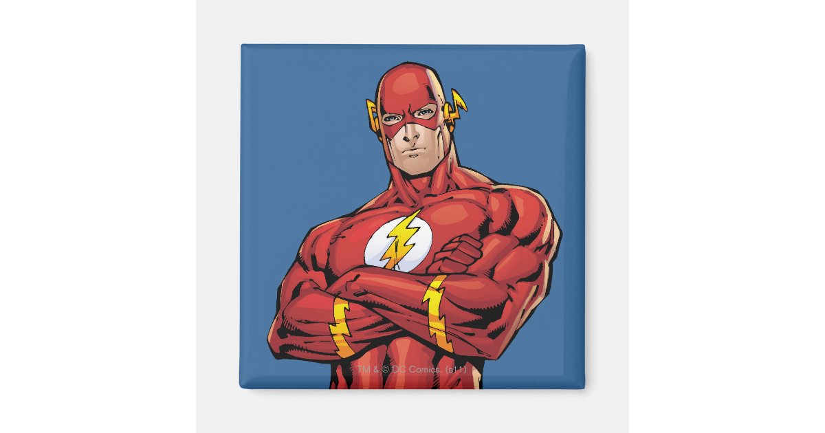 The Flash Arms Crossed Magnet | Zazzle