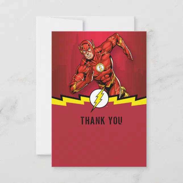 The Flash Birthday Thank You | Zazzle
