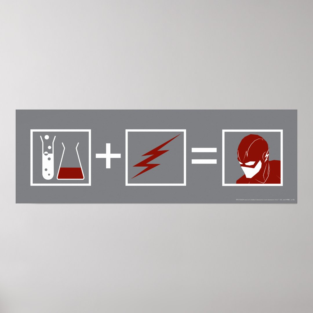 The Flash | Flash Equation Poster | Zazzle