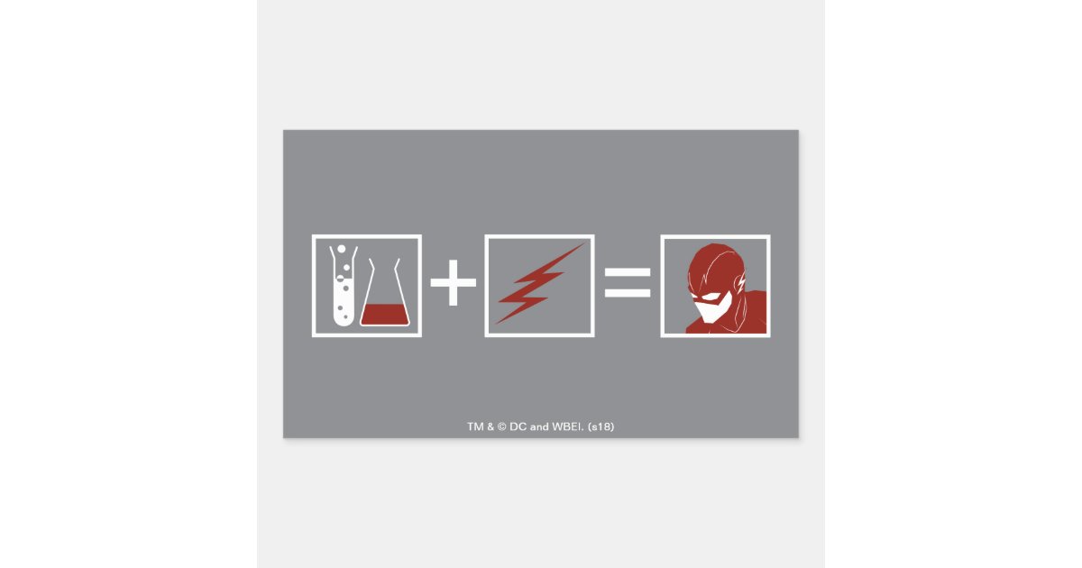 The Flash | Flash Equation Rectangular Sticker | Zazzle
