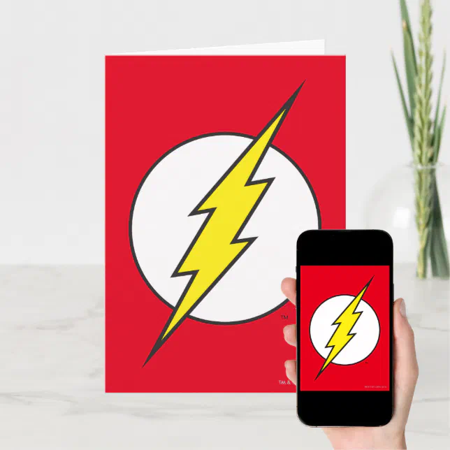 The Flash | Lightning Bolt Card | Zazzle