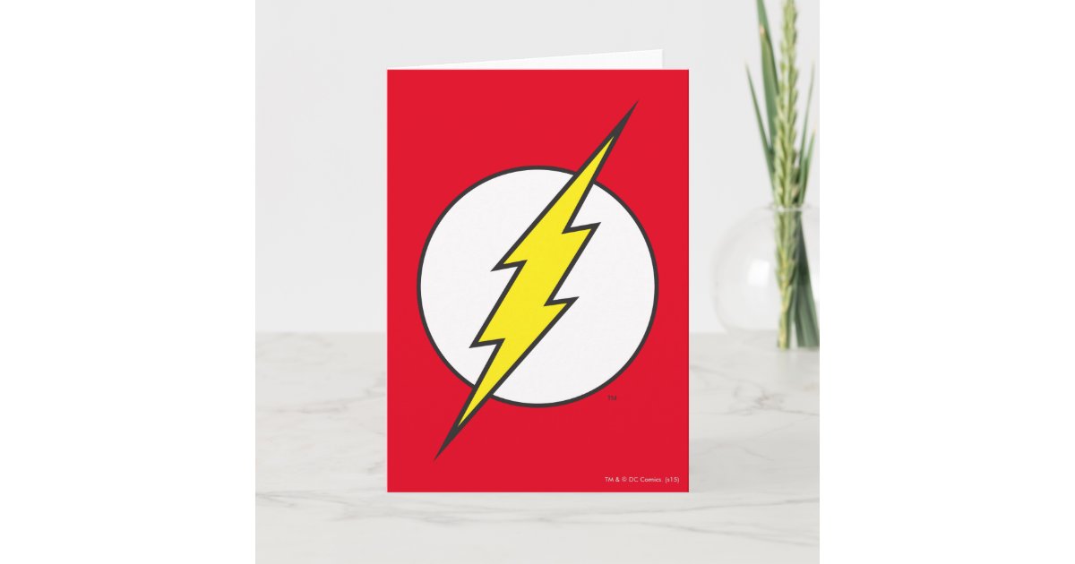 The Flash | Lightning Bolt Card | Zazzle