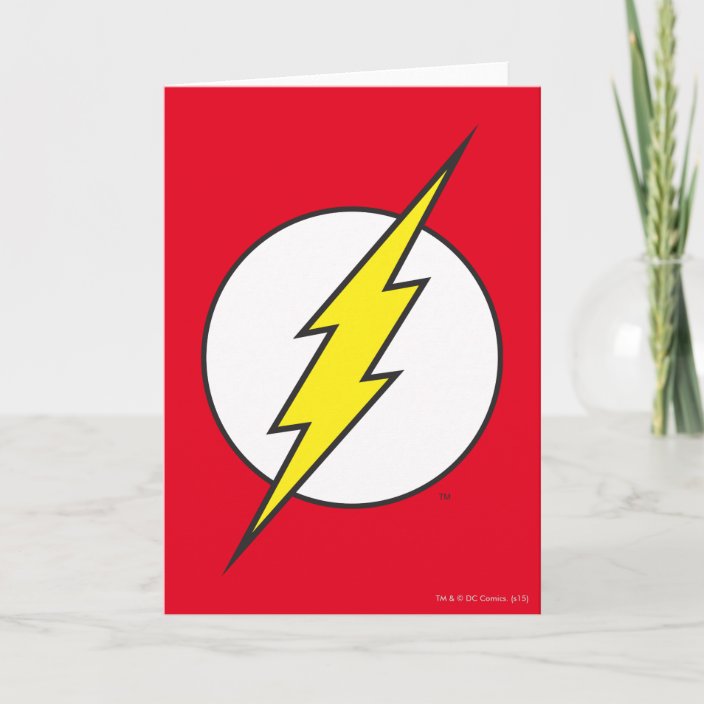 The Flash | Lightning Bolt Card | Zazzle.com