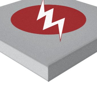 The Flash | Lightning Bolt Logo Canvas Print | Zazzle