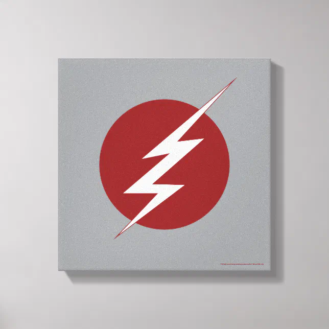 The Flash | Lightning Bolt Logo Canvas Print | Zazzle