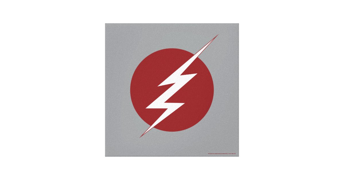 The Flash | Lightning Bolt Logo Canvas Print | Zazzle