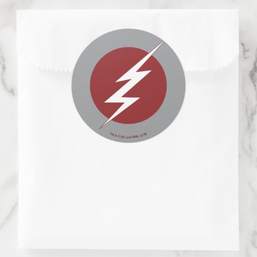 The Flash | Lightning Bolt Logo Classic Round Sticker | Zazzle