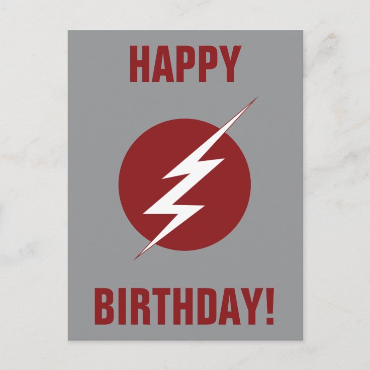 The Flash | Lightning Bolt Logo Postcard | Zazzle