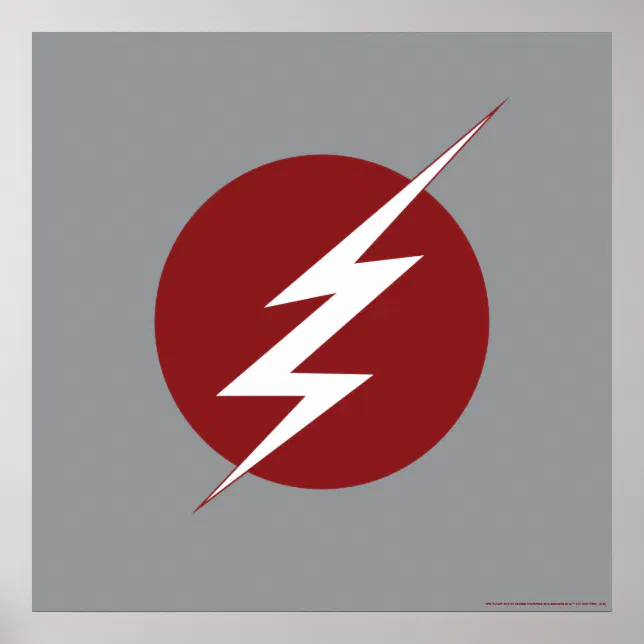 The Flash | Lightning Bolt Logo Poster | Zazzle