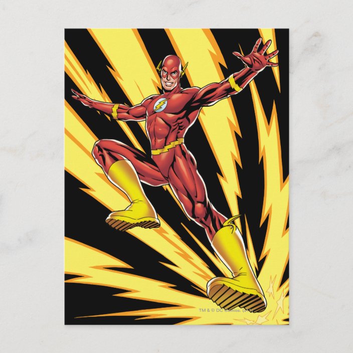 The Flash Lightning Bolts Postcard | Zazzle.com