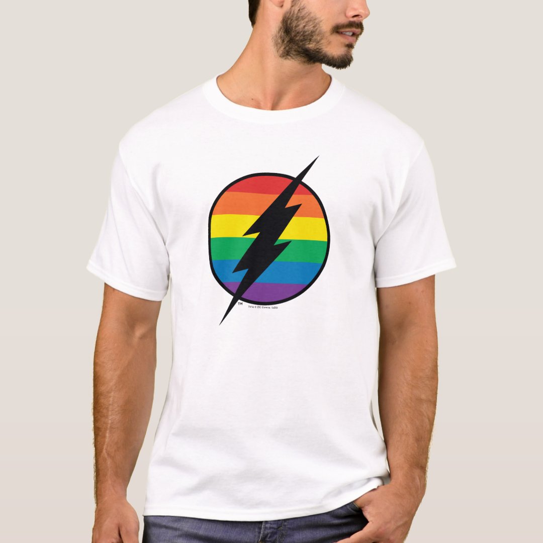 The Flash Rainbow Logo T-Shirt | Zazzle