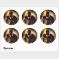 The Flash | Sprint Start Position Classic Round Sticker | Zazzle