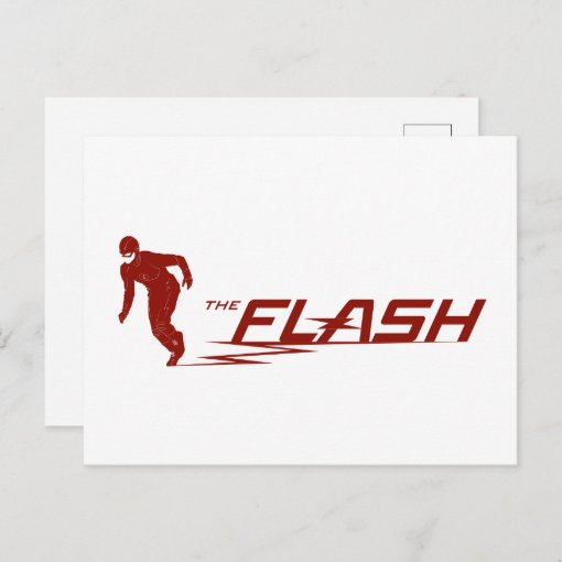 The Flash | Super Hero Name Logo Postcard | Zazzle