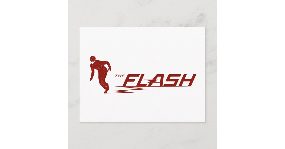 The Flash | Super Hero Name Logo Postcard | Zazzle