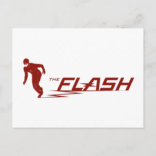 The Flash | Super Hero Name Logo Postcard | Zazzle