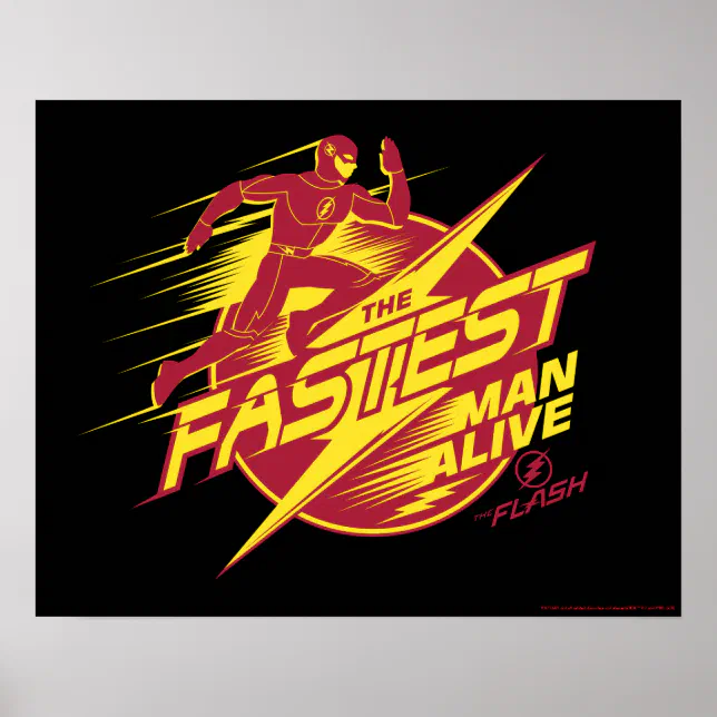 The Flash | The Fastest Man Alive Poster | Zazzle