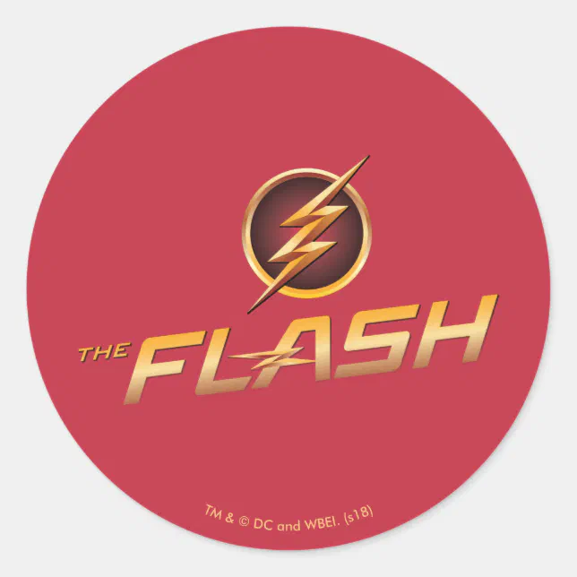 The Flash | TV Show Logo Classic Round Sticker | Zazzle