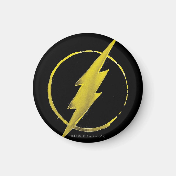 The Flash | Yellow Chest Emblem Magnet | Zazzle