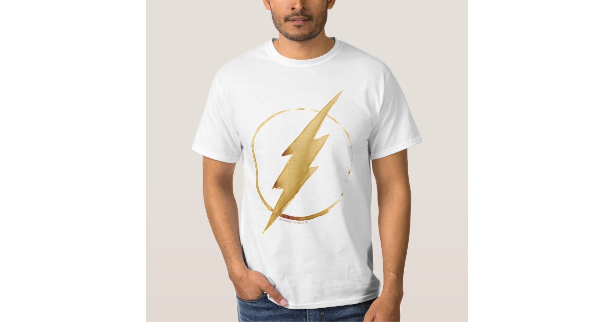 The Flash | Yellow Chest Emblem T-Shirt | Zazzle