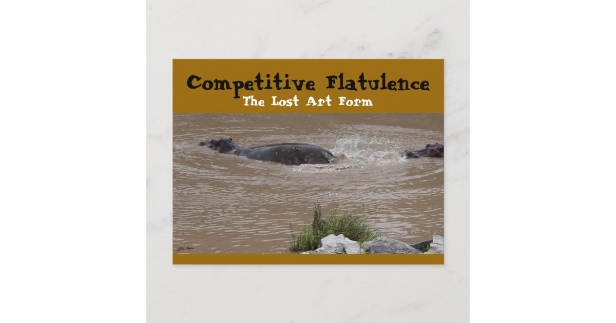 The Flatulent Defense Postcard | Zazzle