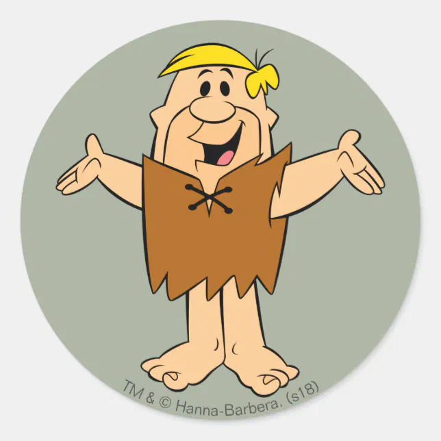 The Flintstones | Barney Rubble Classic Round Sticker | Zazzle