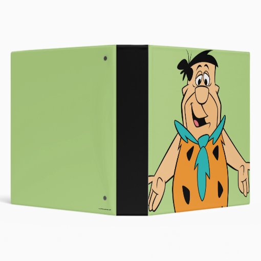The Flintstones Fred Flintstone 3 Ring Binder Zazzle