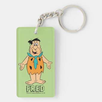 The Flintstones | Fred Flintstone Keychain | Zazzle