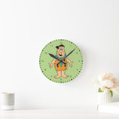 The Flintstones | Fred Flintstone Round Clock | Zazzle