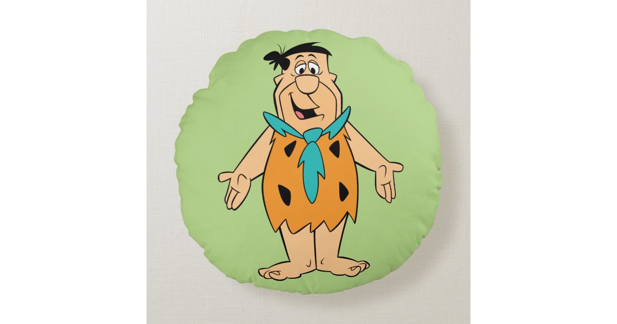 The Flintstones | Fred Flintstone Round Pillow | Zazzle