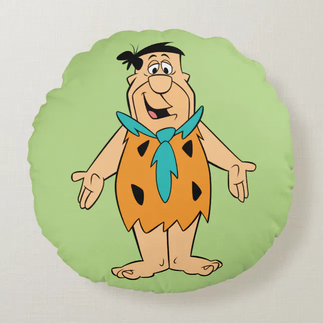 The Flintstones | Fred Flintstone Round Pillow | Zazzle