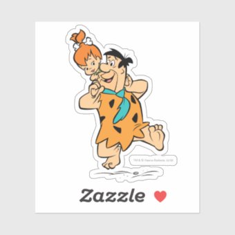 The Flintstones | Fred & Pebbles Flintstone Sticker | Zazzle