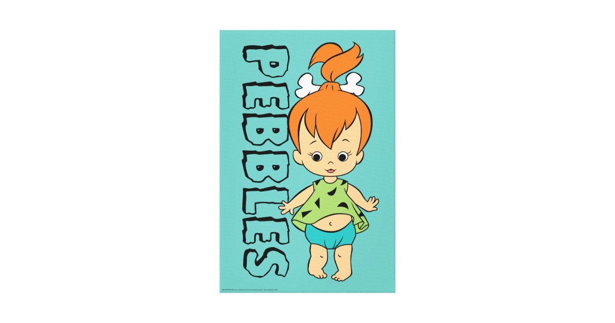 The Flintstones | Pebbles Flintstone Canvas Print | Zazzle