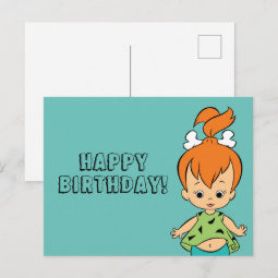 The Flintstones | Pebbles Flintstone Postcard | Zazzle