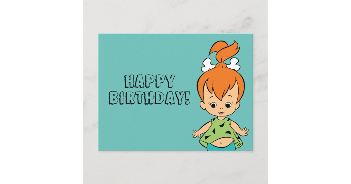 The Flintstones | Pebbles Flintstone Postcard | Zazzle