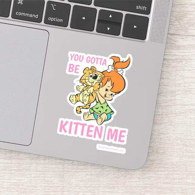 The Flintstones | Pebbles & Her Tiger Sticker | Zazzle