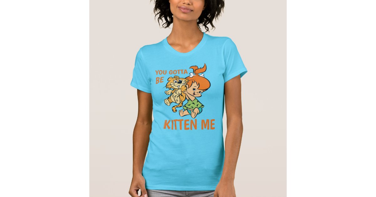 The Flintstones | Pebbles & Her Tiger T-Shirt | Zazzle
