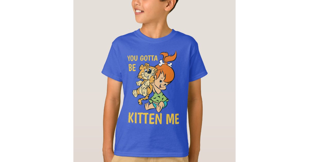 The Flintstones | Pebbles & Her Tiger T-Shirt | Zazzle