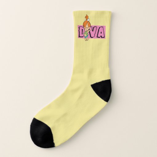 The Flintstones | Pebbles - Little Diva Socks | Zazzle