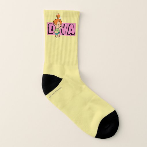 The Flintstones | Pebbles - Little Diva Socks | Zazzle