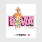 The Flintstones | Pebbles - Little Diva Sticker | Zazzle