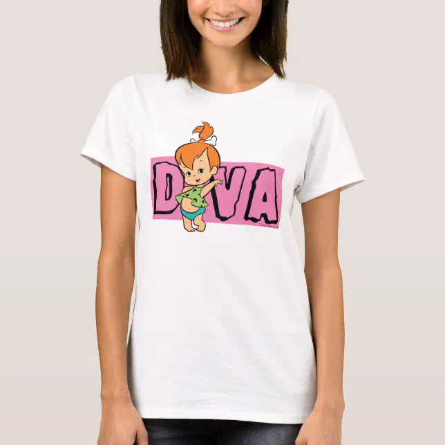 The Flintstones | Pebbles - Little Diva T-Shirt | Zazzle