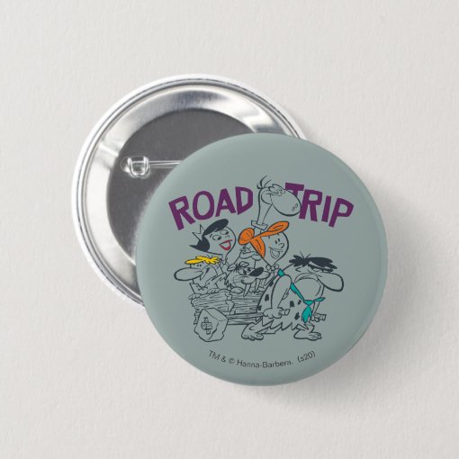 The Flintstones | Road Trip Button | Zazzle
