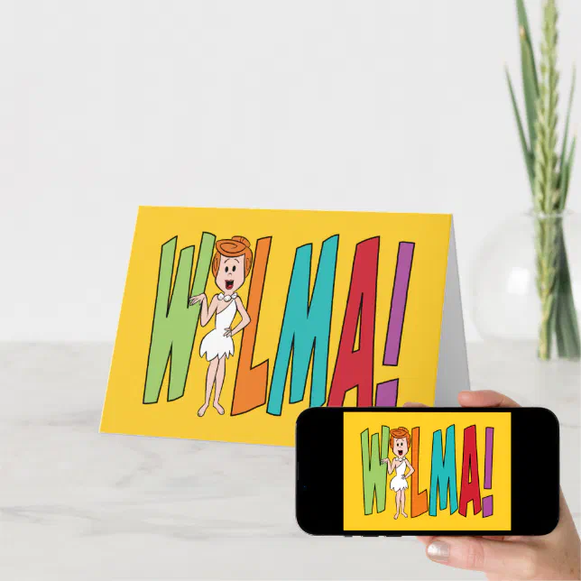 The Flintstones | WILMA! Card | Zazzle